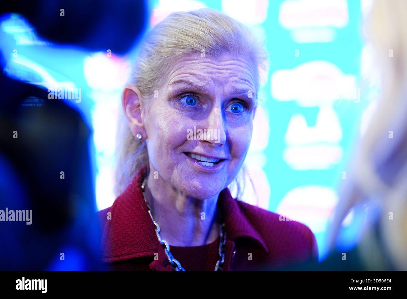 Debbie Hewitt, UK&I Board Chair during the UEFA EURO 2028 launch at ...
