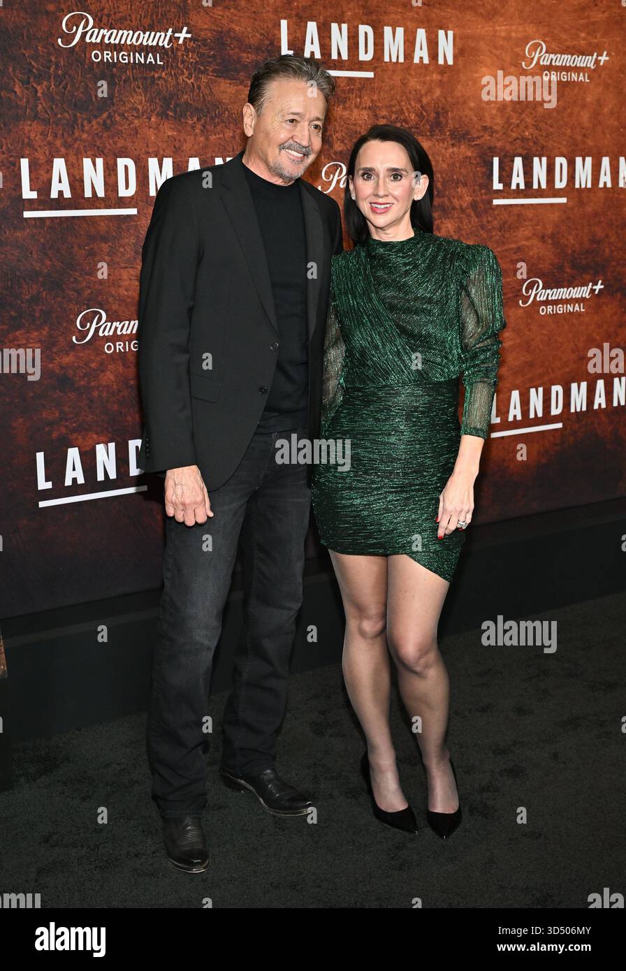 Mark Collie, left, and Tammy Stewart attend the Paramount+ premiere of ...