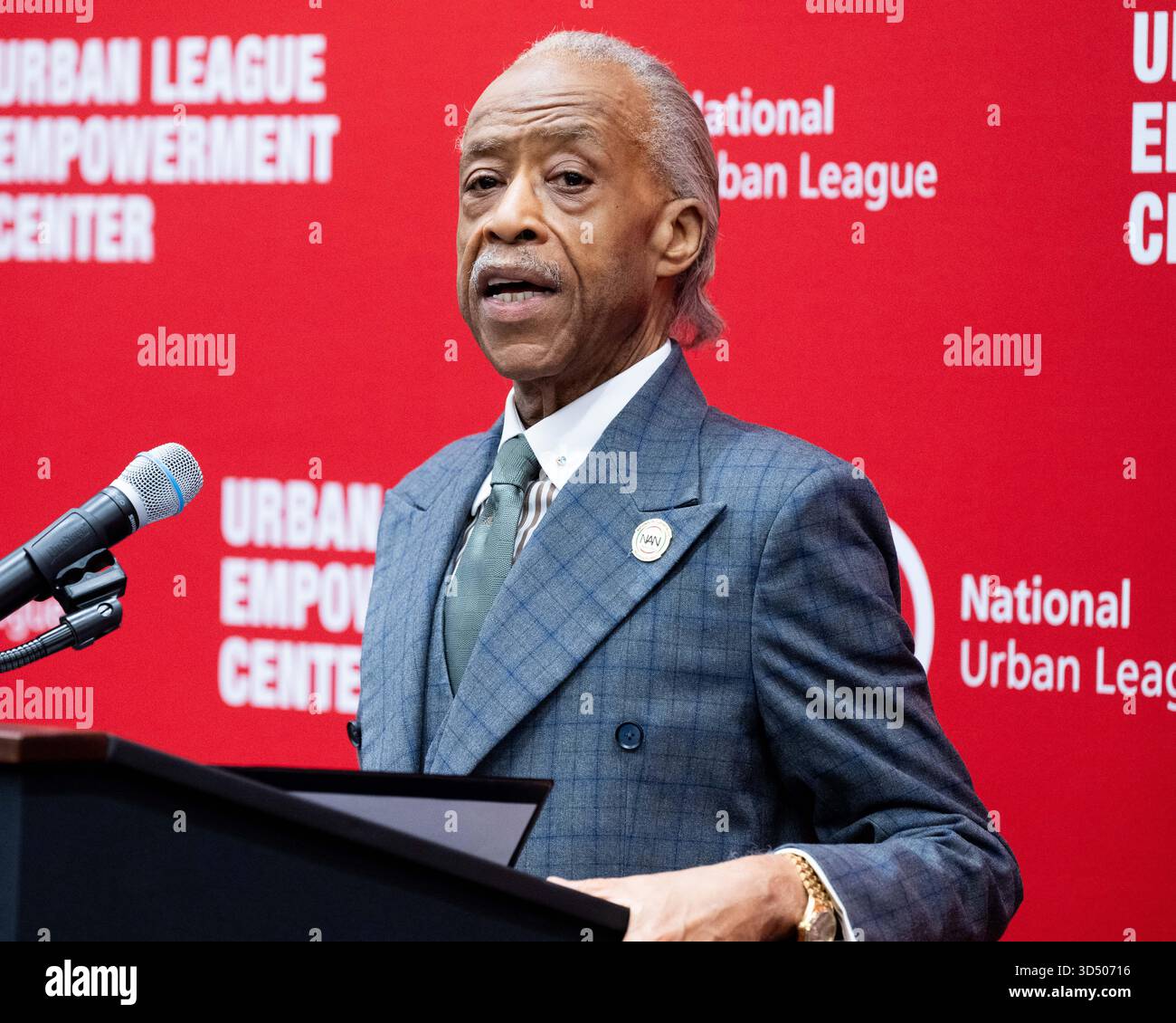 Reverend Al Sharpton, American civil rights activist and founder and ...