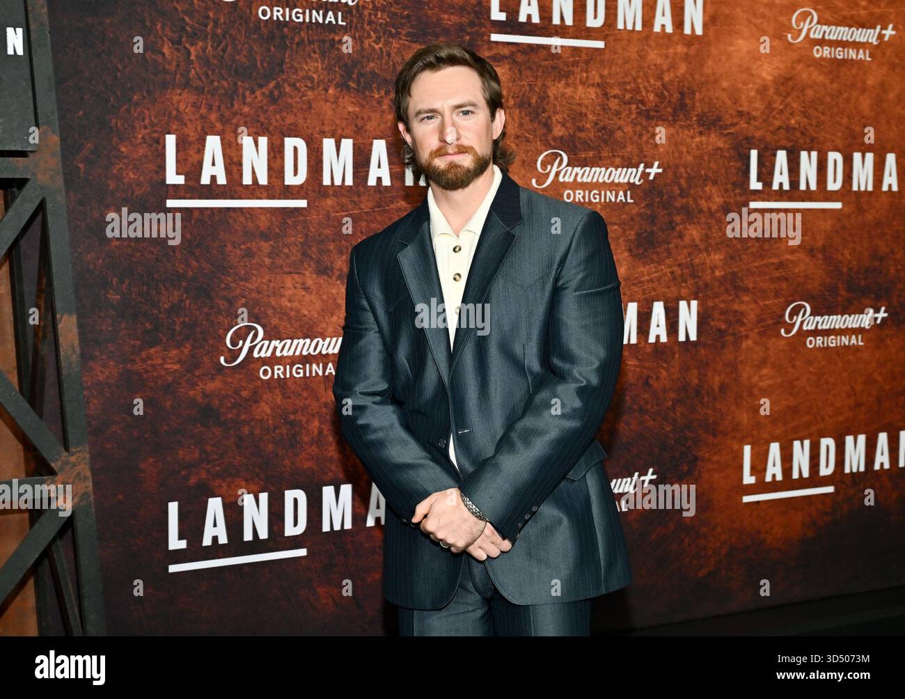 Christian Wallace attends the Paramount+ premiere of "Landman" Season 2 ...