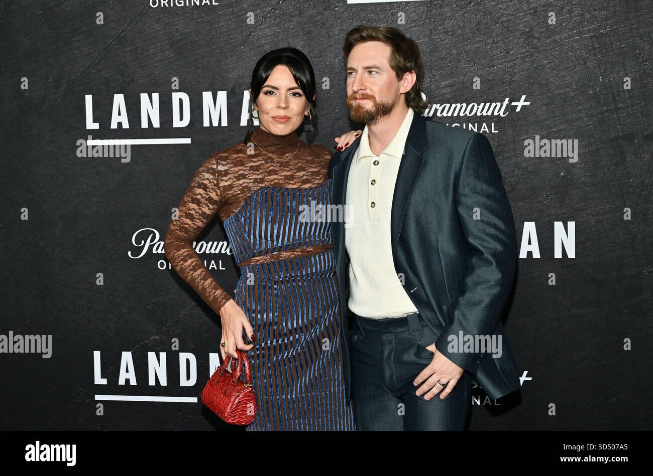 Christian Wallace, right, and guest attend the Paramount+ premiere of ...