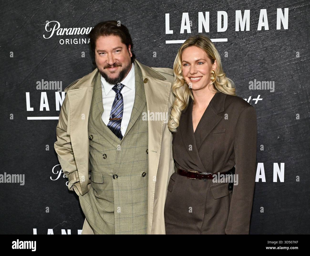 Tanner Beard, left, and Rachel Zimmerman attend the Paramount+ premiere ...