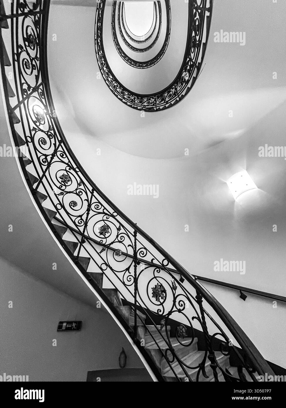 Stairway building Black and White Stock Photos & Images - Alamy