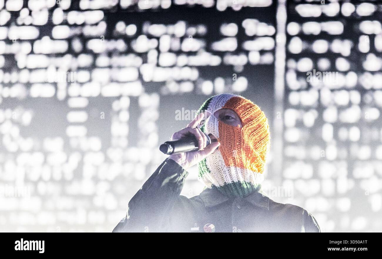 AMSTERDAM – Northern Irish rap group Kneecap performing at AFAS Live ...