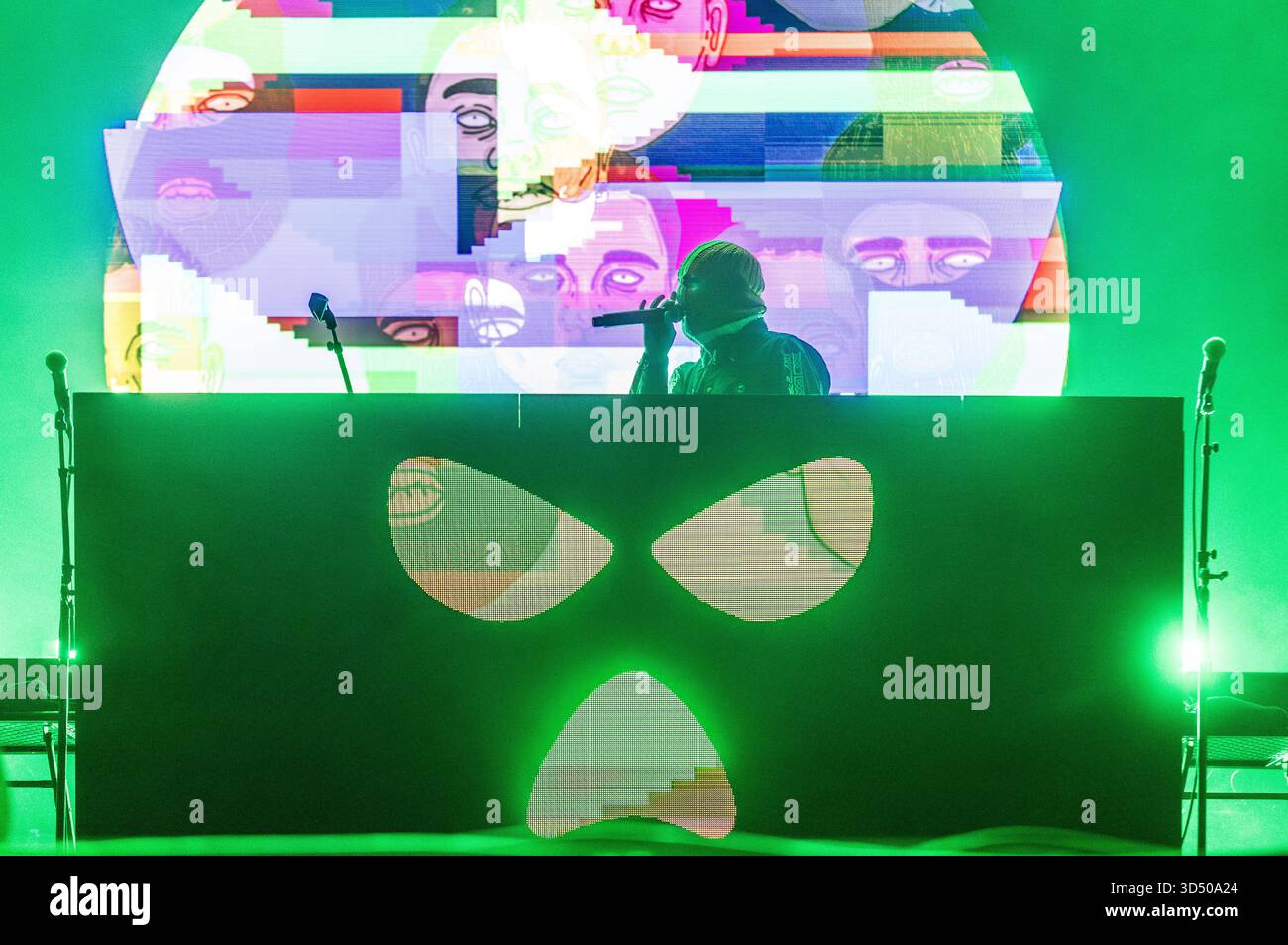 AMSTERDAM – Northern Irish rap group Kneecap performing at AFAS Live ...