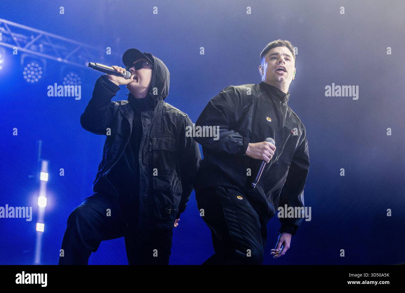 AMSTERDAM – Northern Irish rap group Kneecap performing at AFAS Live ...