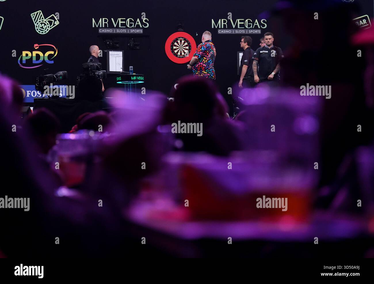 Ricky Evans during his second round match against Luke Woodhouse on day ...