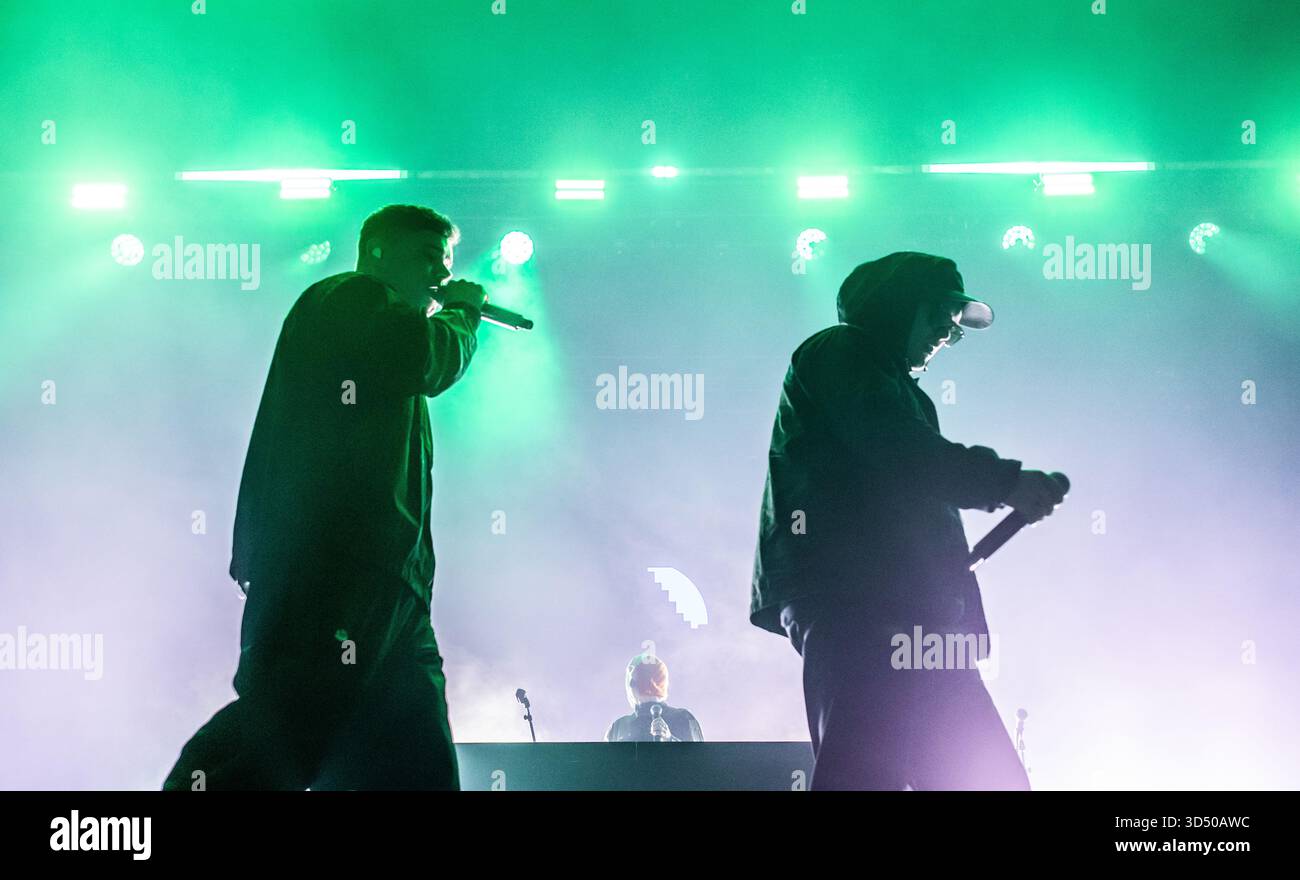 AMSTERDAM – Northern Irish rap group Kneecap performing at AFAS Live ...