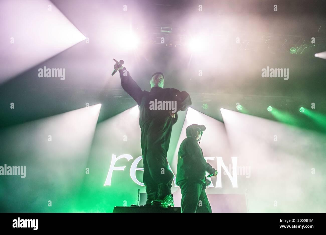 AMSTERDAM – Northern Irish rap group Kneecap performing at AFAS Live ...