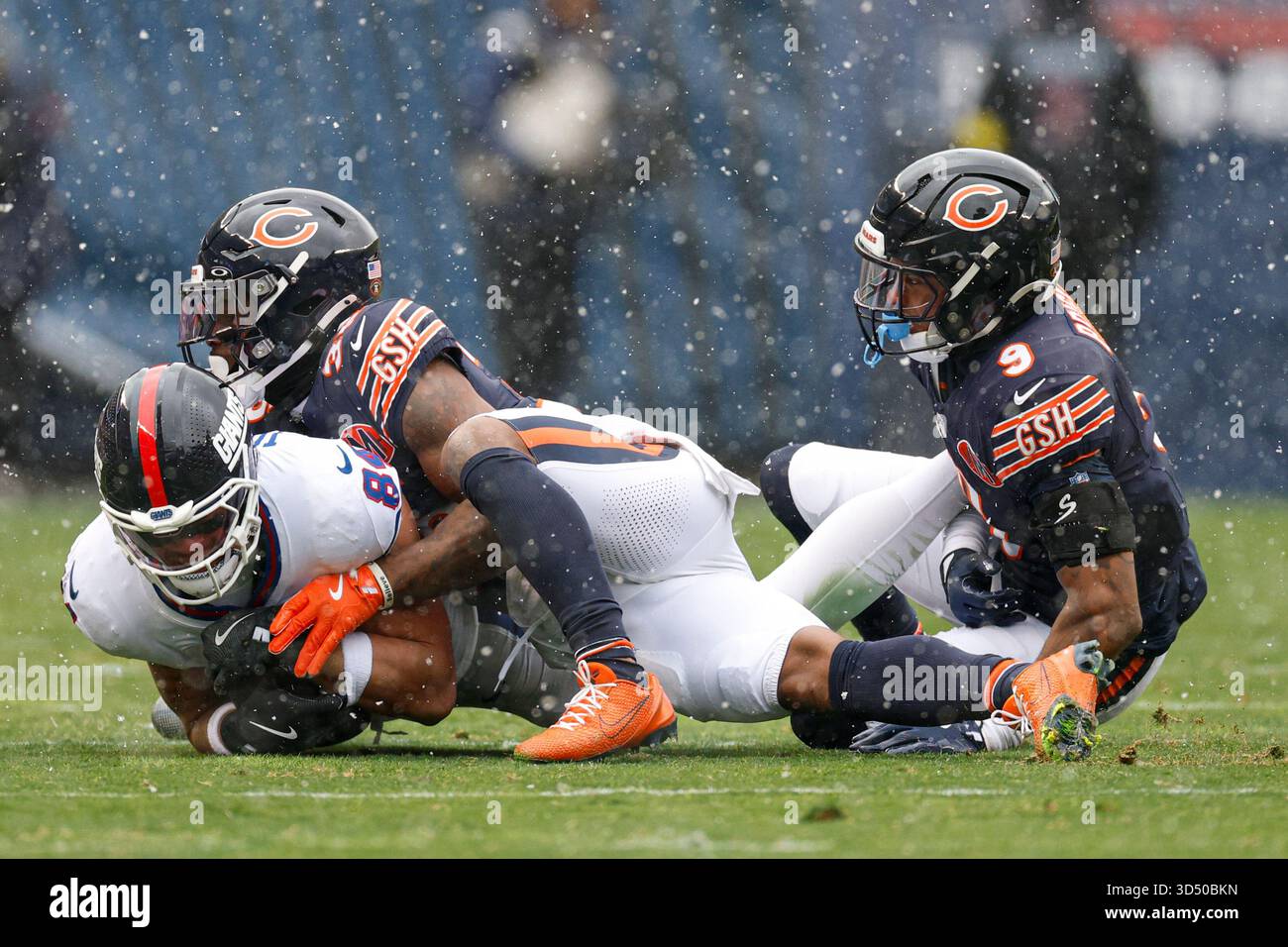 Chicago Bears safety C.J. Gardner-Johnson (35) and safety Jaquan ...