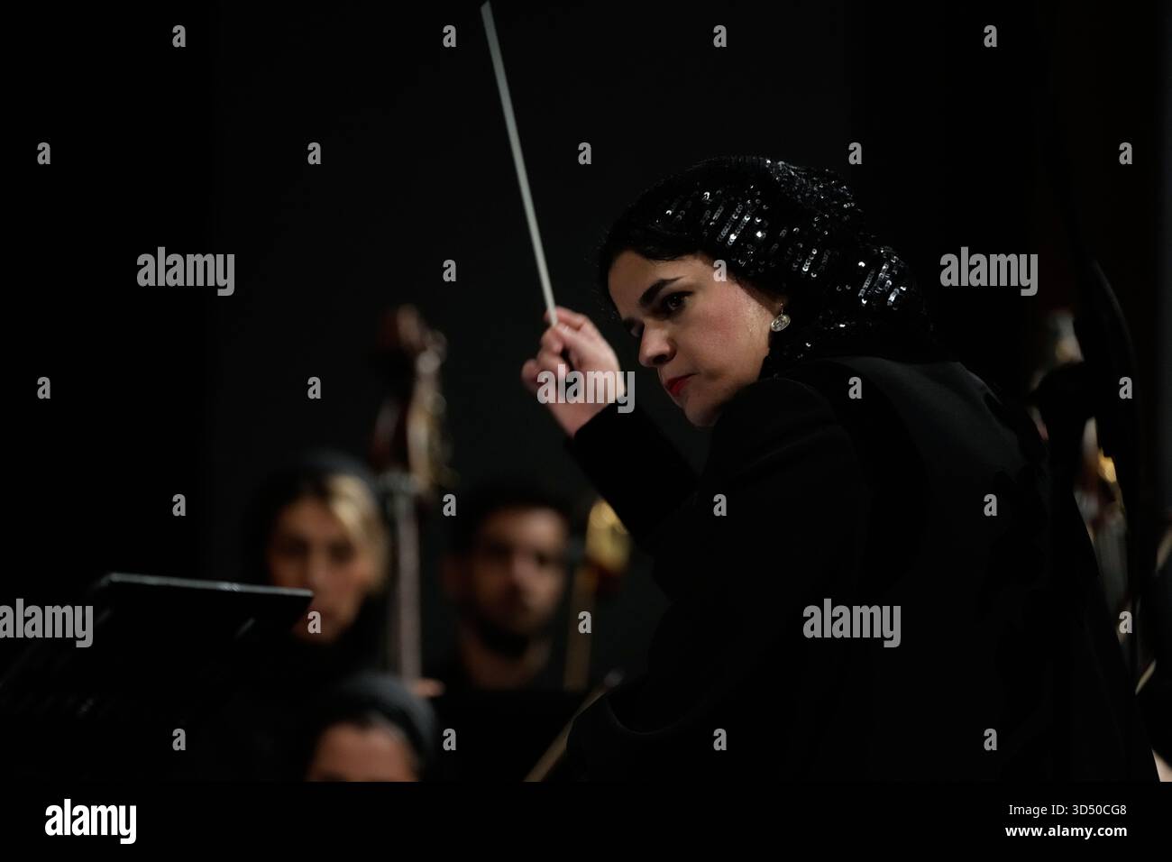 Iranian conductor and composer Paniz Faryousefi conducts in Tehran ...