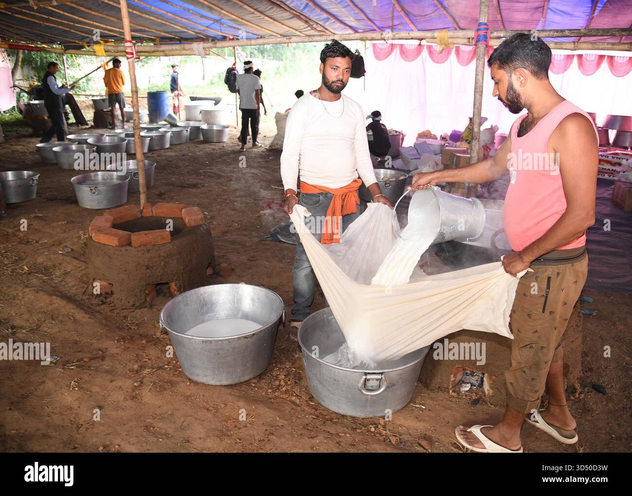 PATNA, INDIA - NOVEMBER 12: Sweet makers preparing sweets before Bihar ...