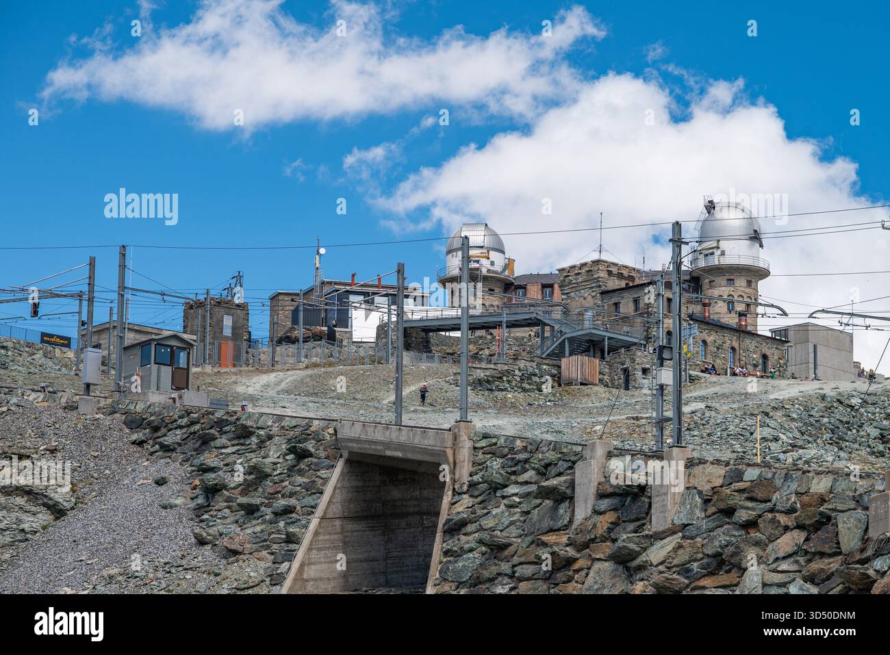 Zermatt Switzerland - August 5. 2025: The railroad to the top of ...