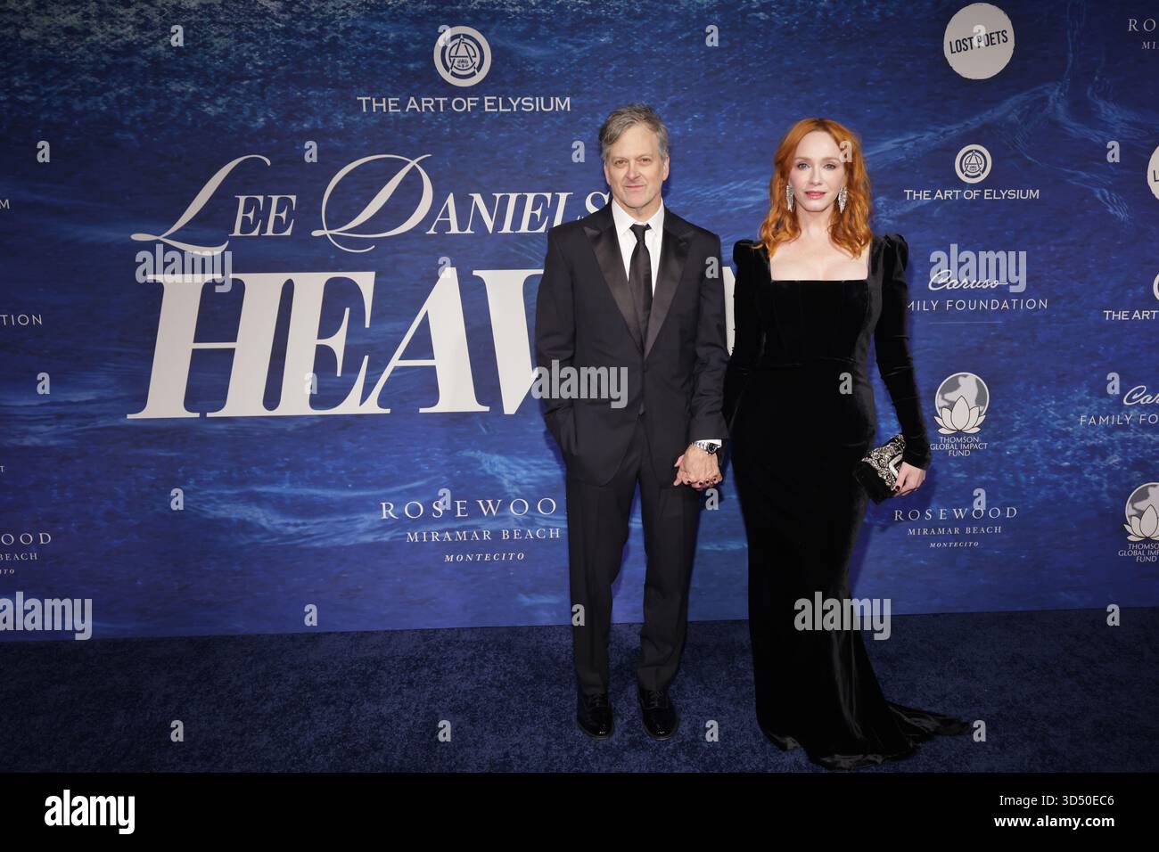 George Bianchini and Christina Hendricks attend The Art Of Elysium's ...
