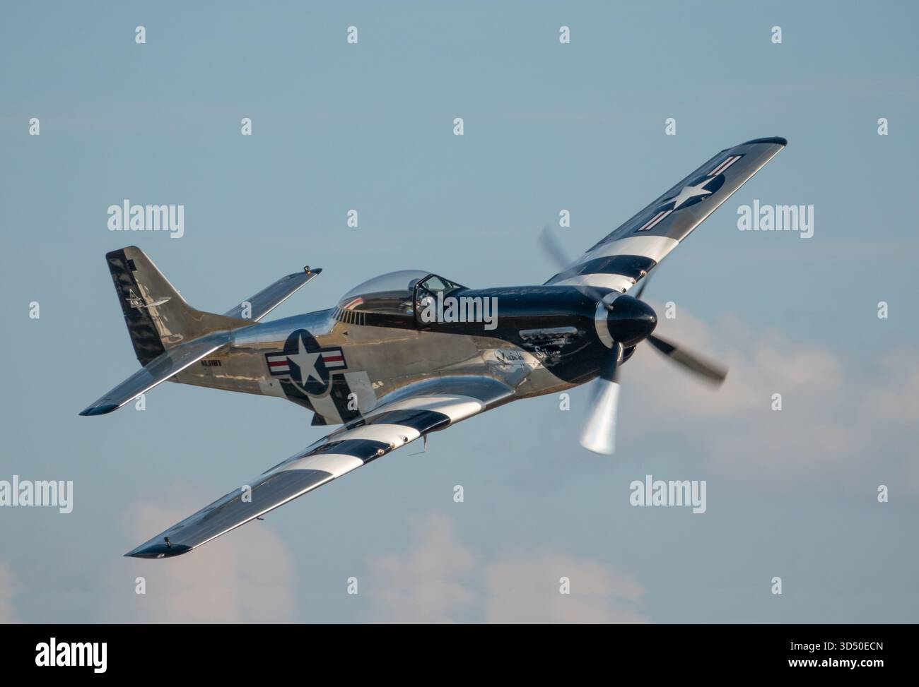 MONROE, NC (USA) - November 9, 2025: A World War II-era P-51 Mustang ...