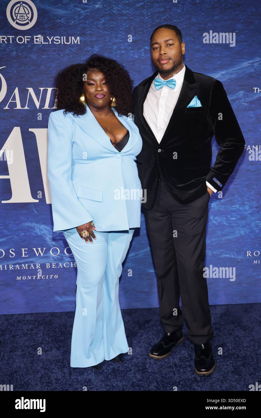 Yola Henry and Hendrick Douglass attend The Art Of Elysium's 2025 ...