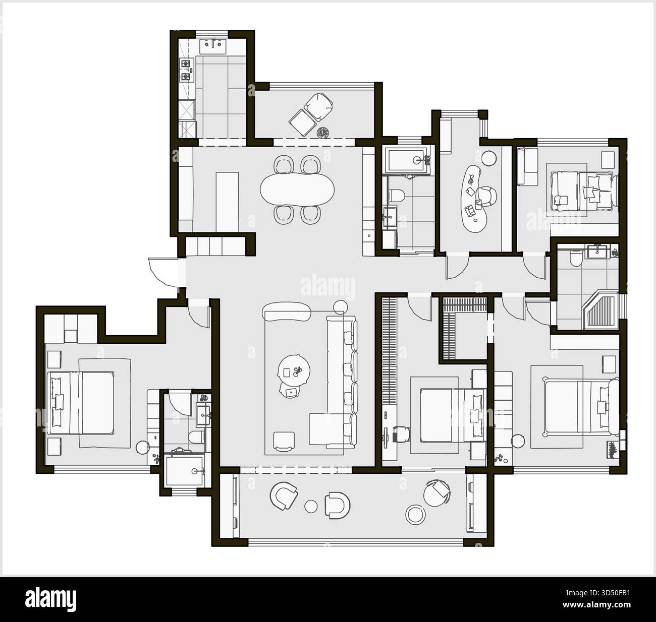 Detailed architecture line Stock Vector Images - Alamy