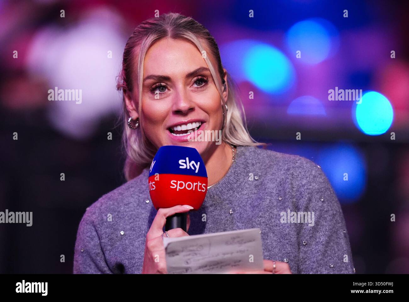 Emma Paton, Sky Sports presenter on day five of the Mr Vegas Grand Slam ...