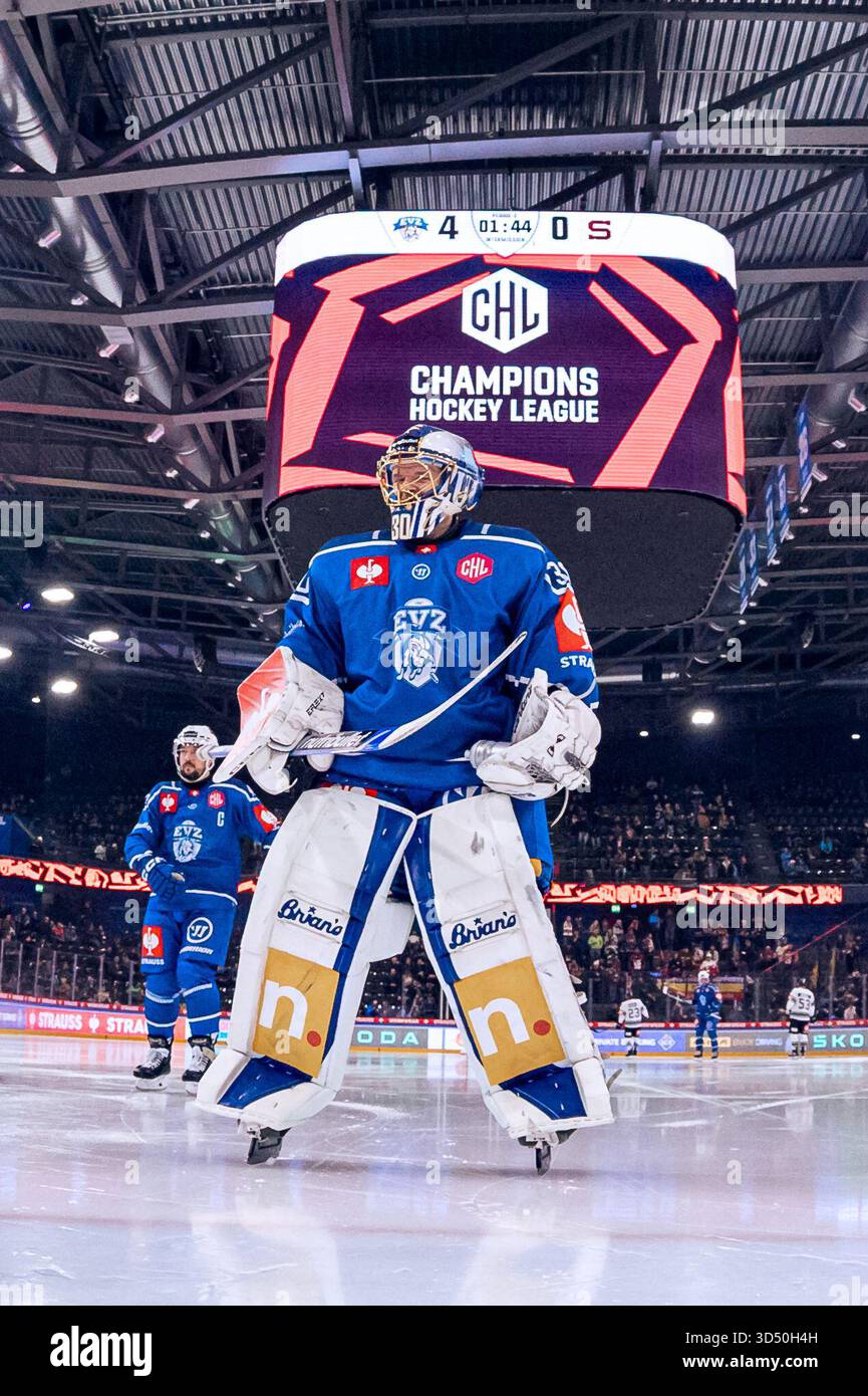 Goaltender Leonardo Genoni #30 (EV Zug) (NetCam) - November 13, 2025 ...
