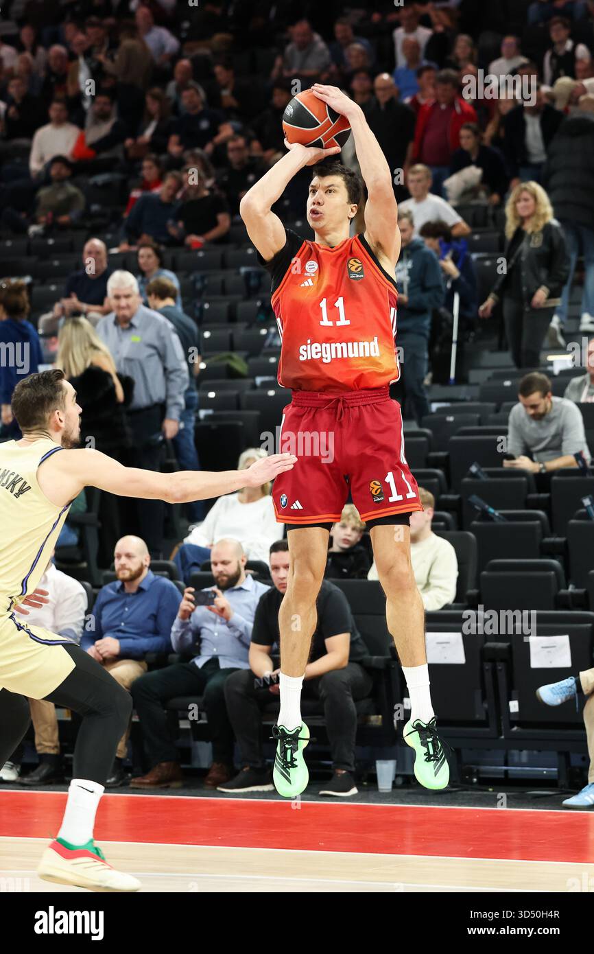 Vladimir Lucic (FC Bayern Basketball, #11) with Tomas Satoransky (FC ...