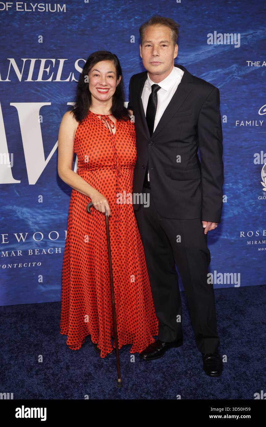 Amanda Fairey and Shepard Fairey attend The Art Of Elysium's 2025 ...