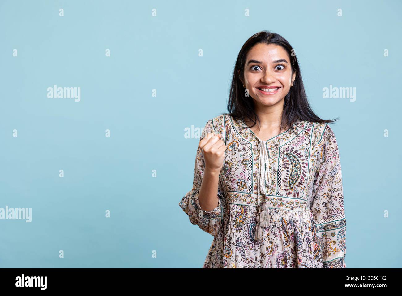Surprised thrilled joyful charming hi-res stock photography and images ...