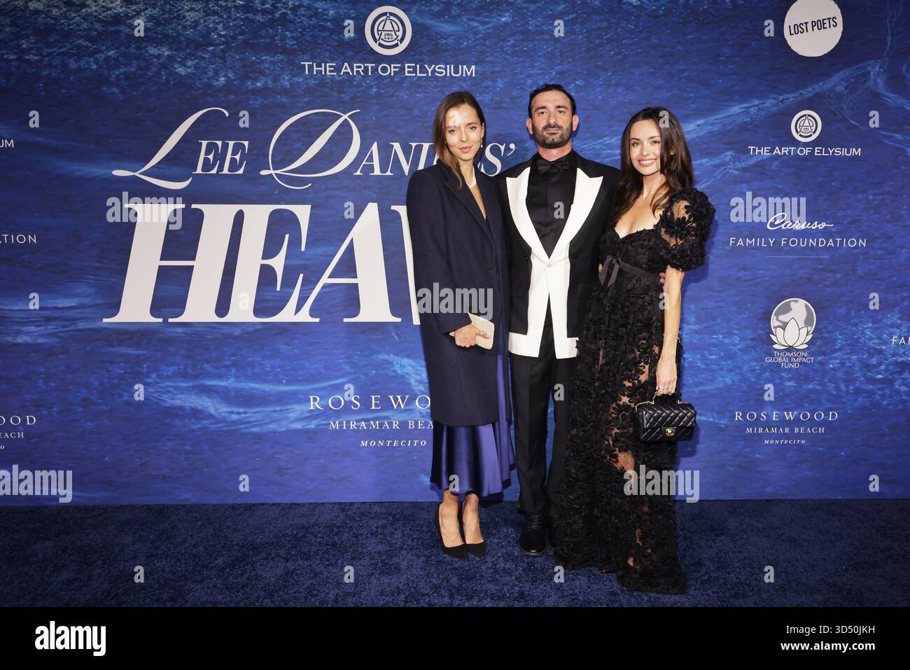 Bella Isles, Nick Lebherz and Erin Montgomery attend The Art Of Elysium ...