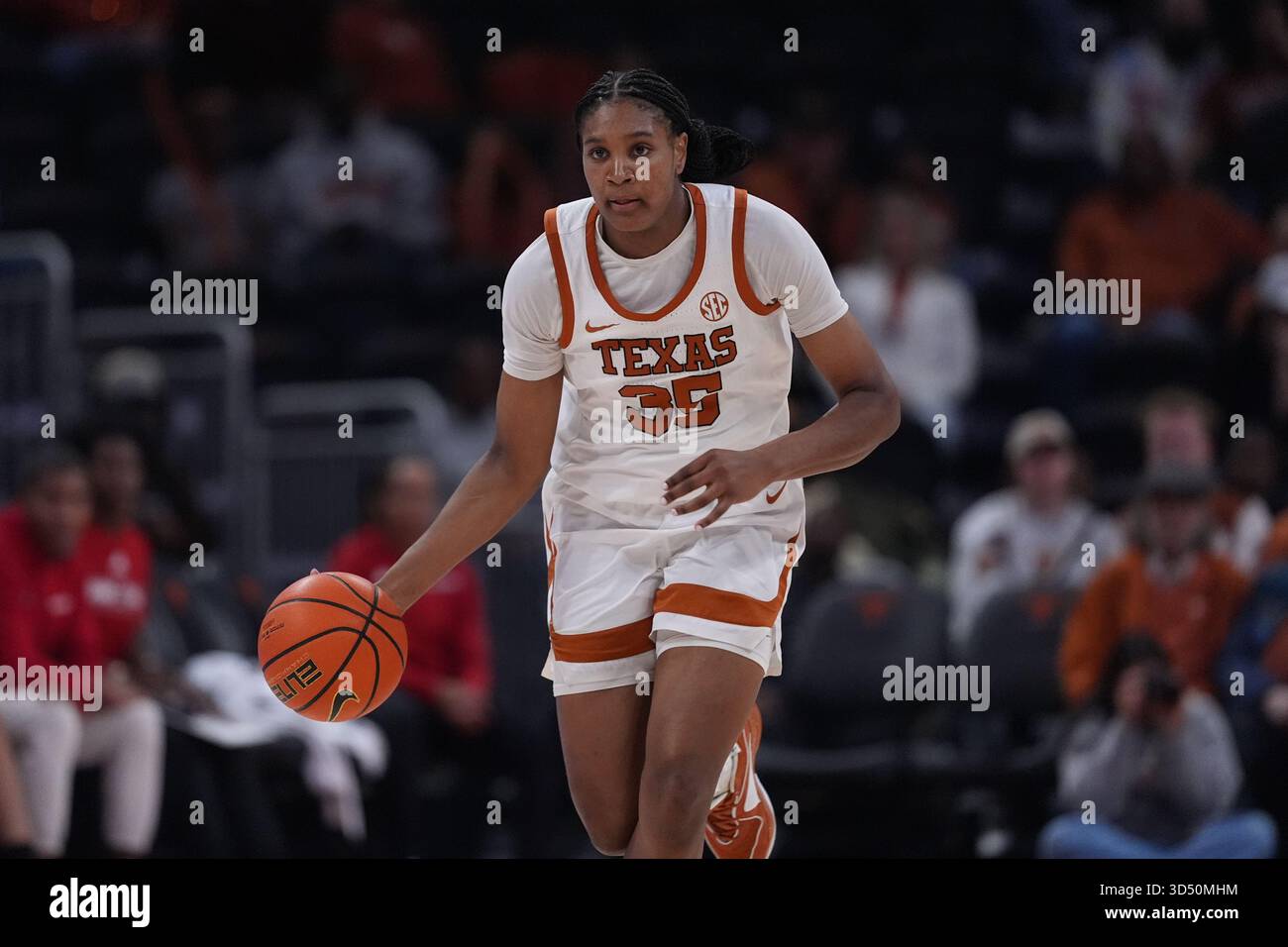 Texas forward Madison Booker (35) during the second half of an NCAA ...