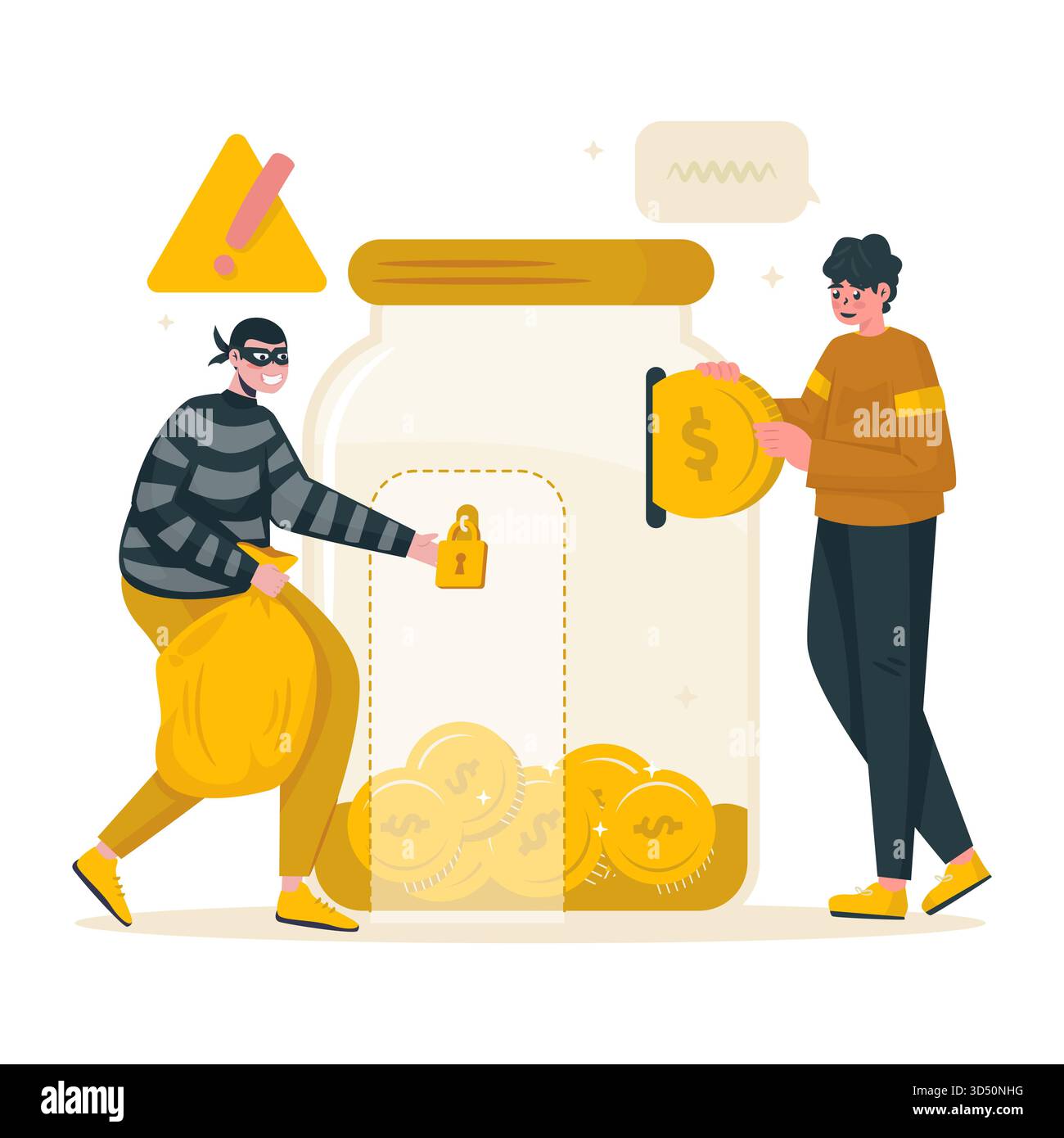 Financial security risk Stock Vector Images - Alamy