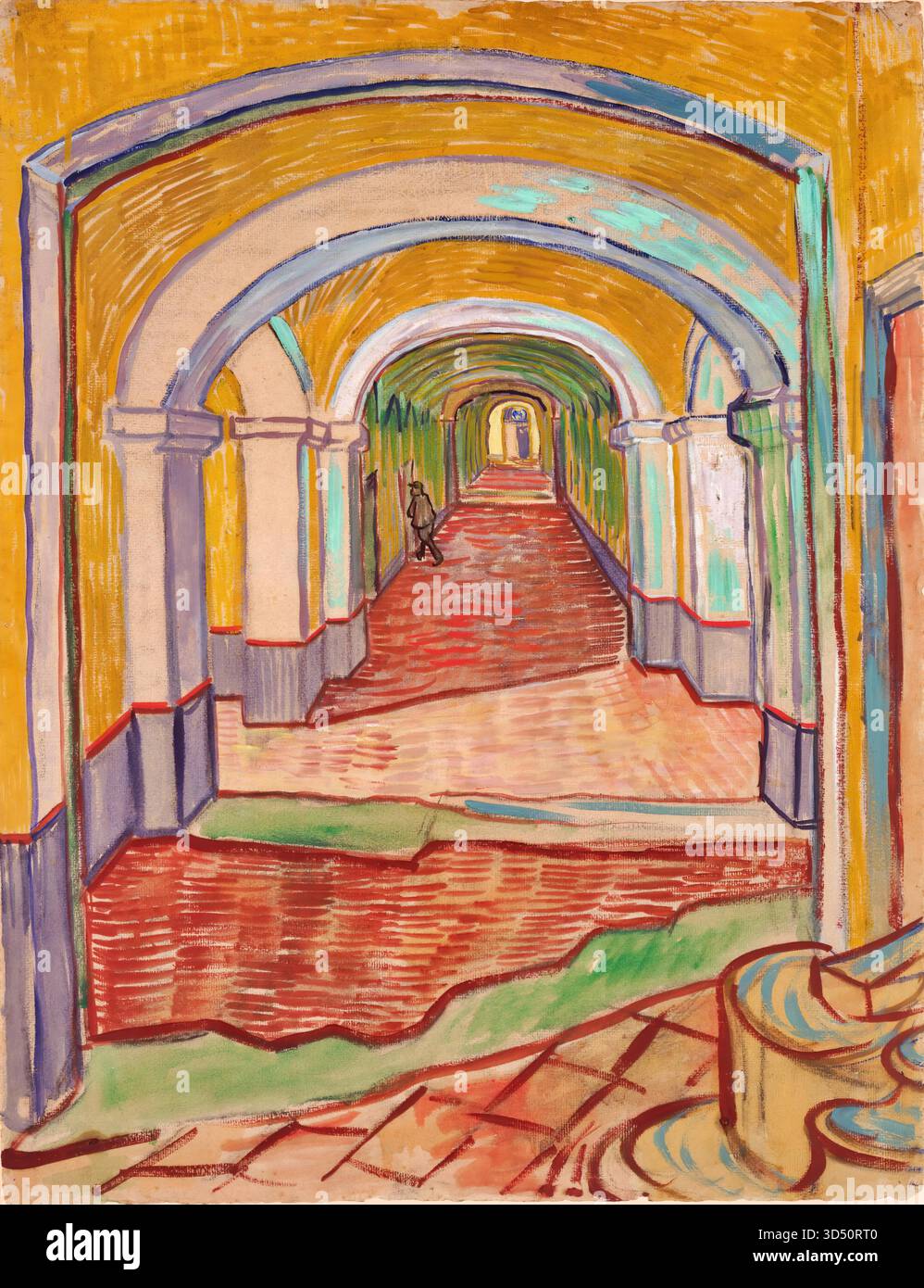 Night corridor Stock Vector Images - Alamy