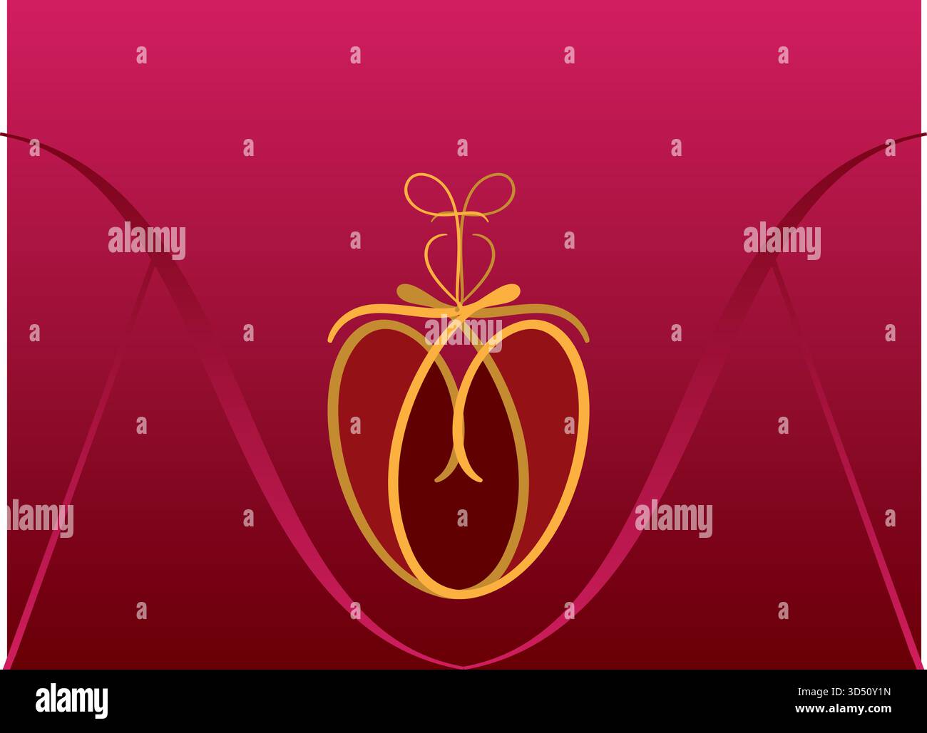 Red golden geometric shapes Stock Vector Images - Alamy