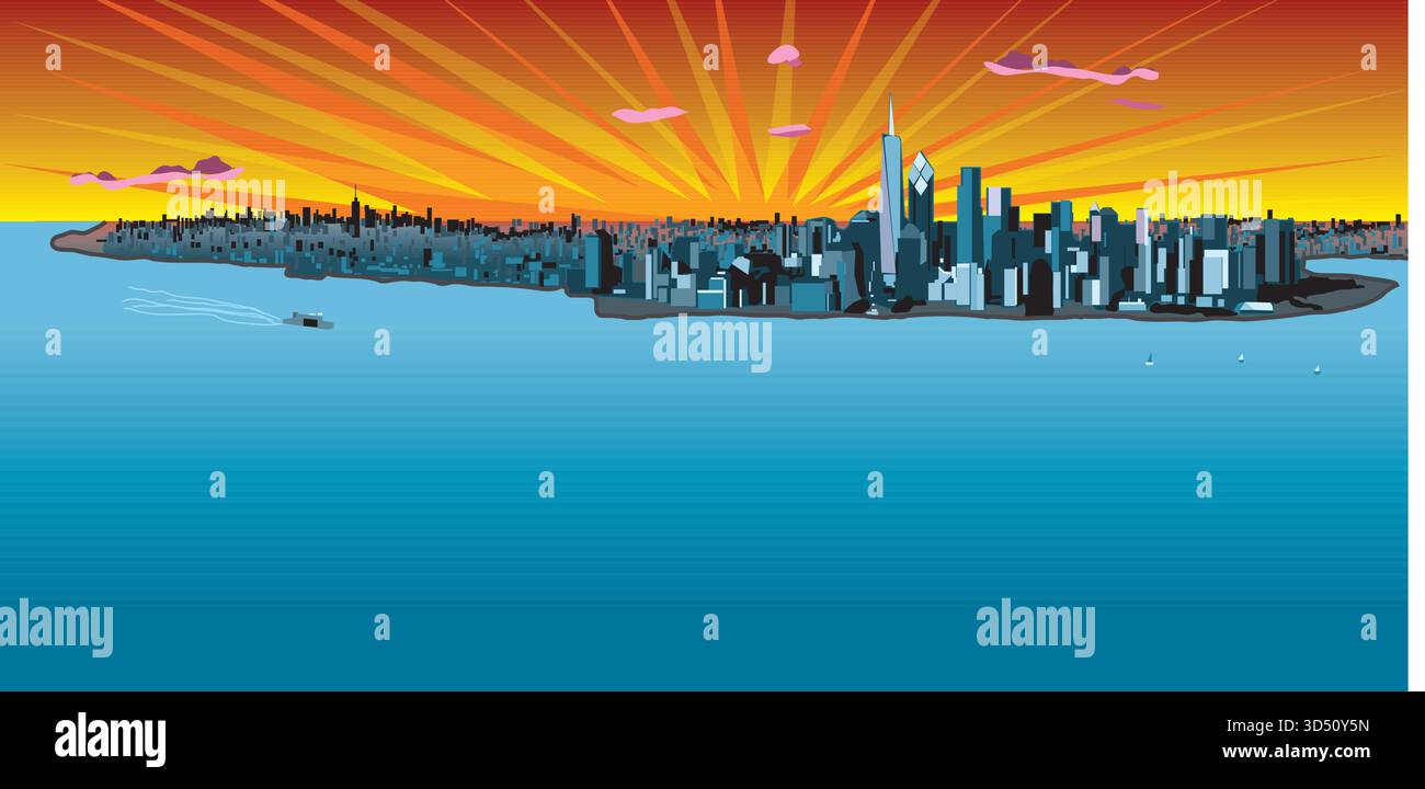 Pink red sunset clouds Stock Vector Images - Alamy