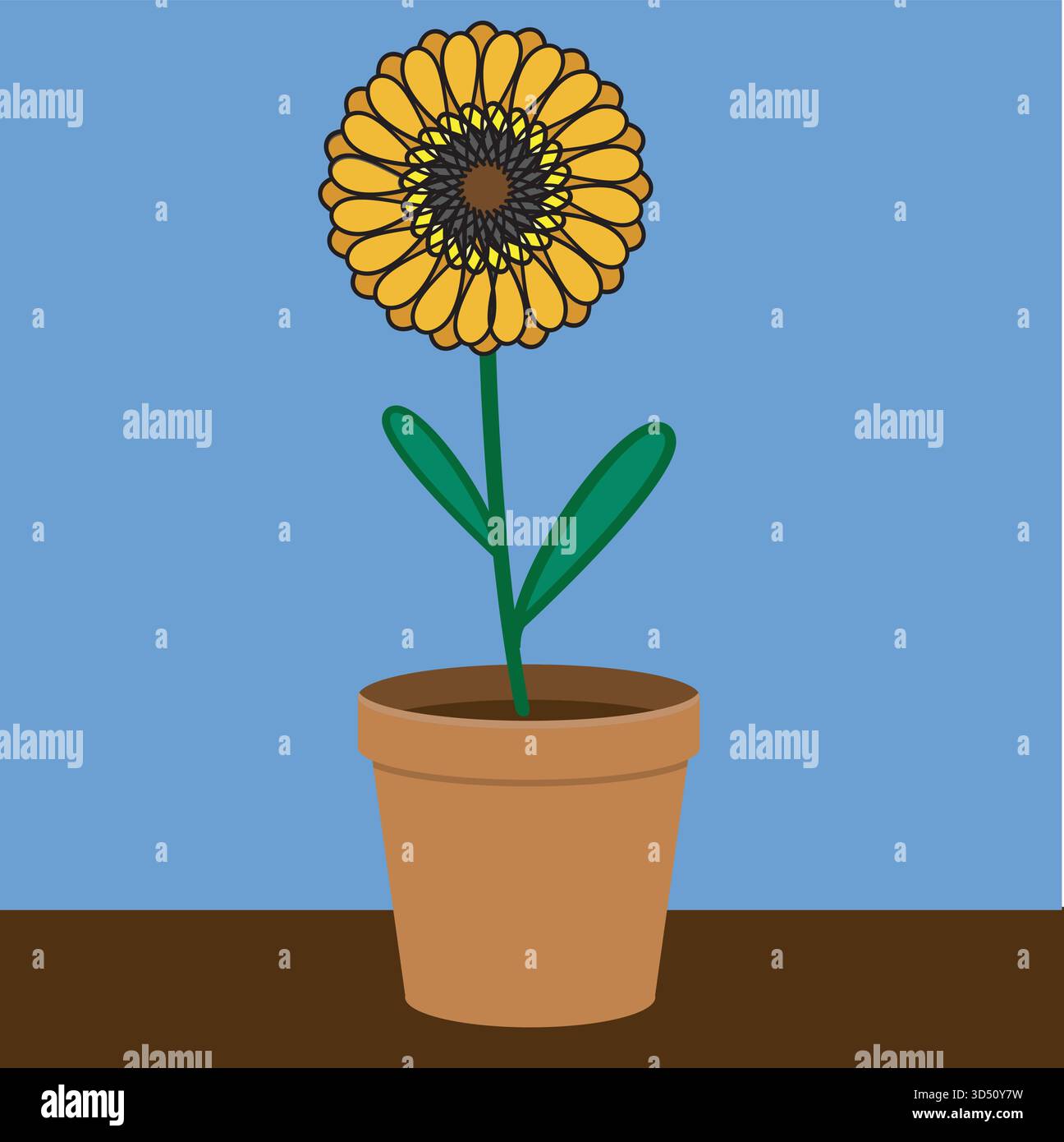 Dahlia flower pink flower Stock Vector Images - Alamy