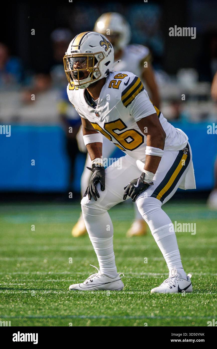 New Orleans Saints safety Terrell Burgess (26) lines up for play during ...
