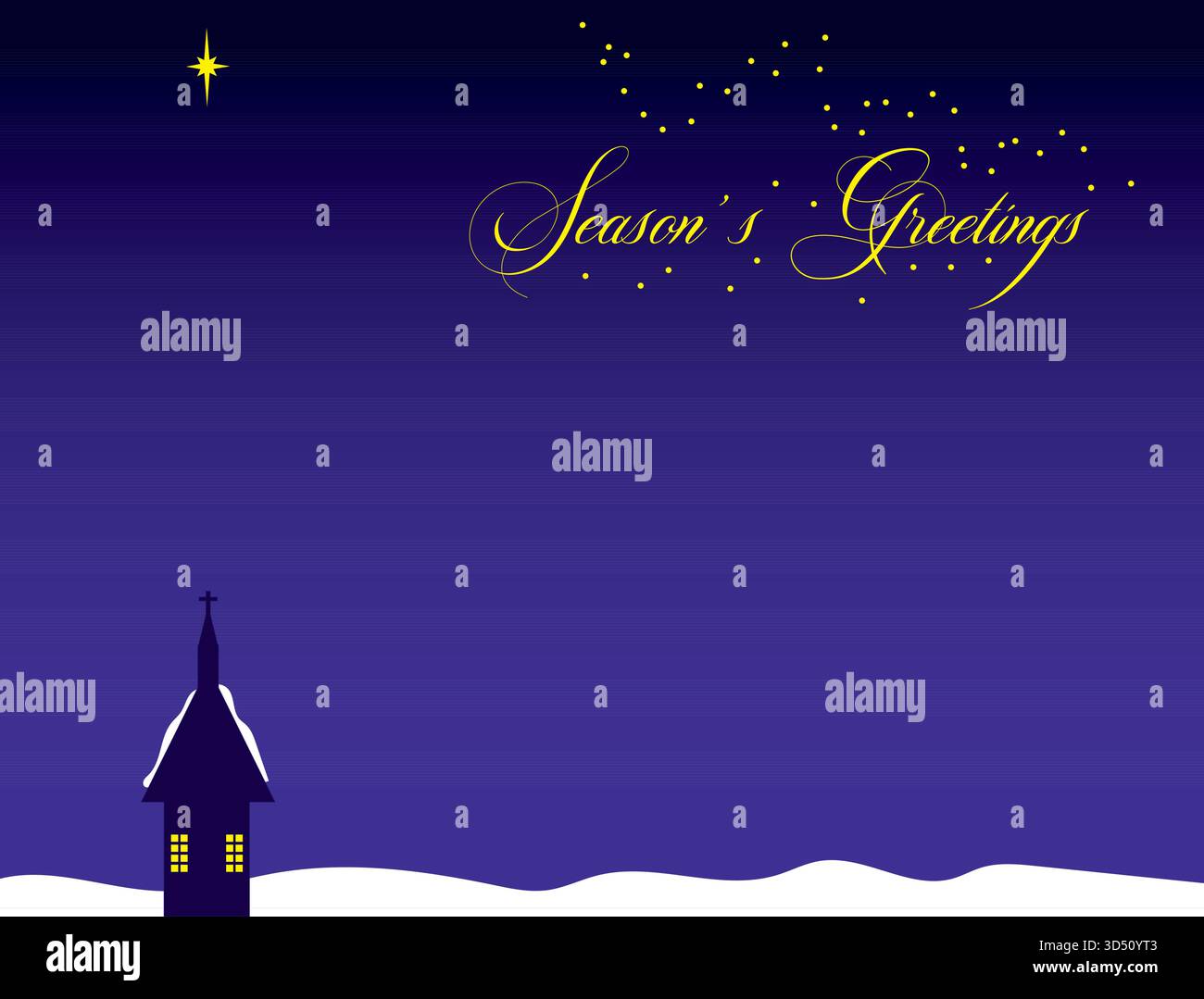 Snow on church Stock Vector Images - Alamy