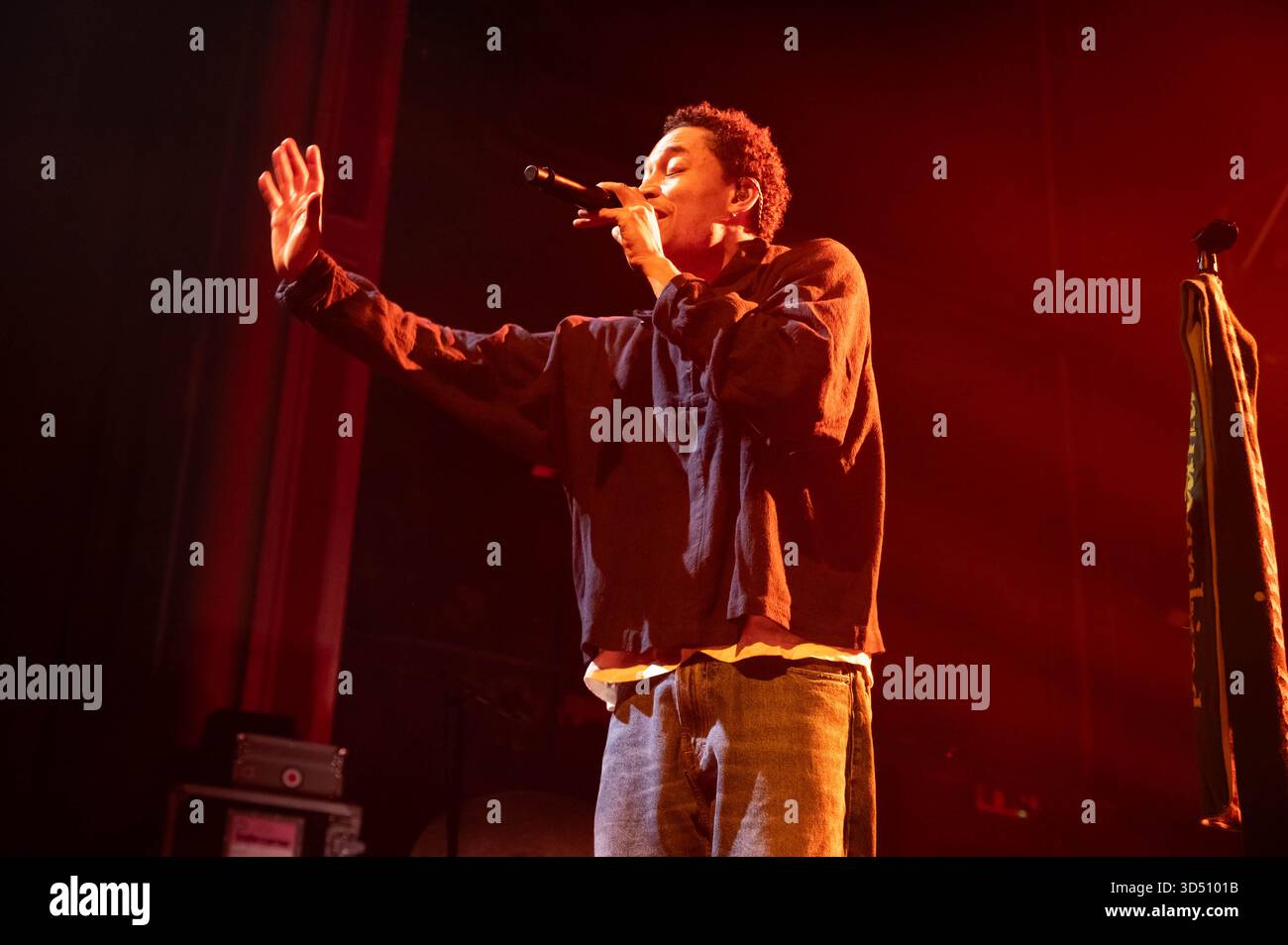 Loyle Carner performing at o2 Academy in Glasgow Wednesday 12th ...