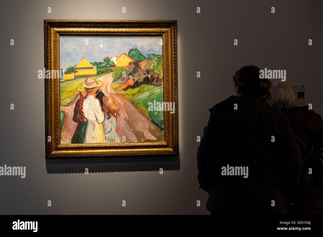 'Sankthansnatt' (Midsummer Night) painting by Edvard Munch on display ...
