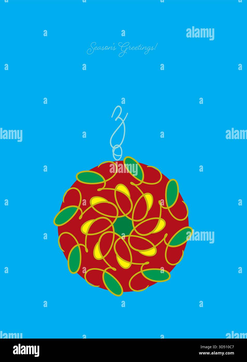 Christmas decorations festive ornaments Stock Vector Images - Alamy