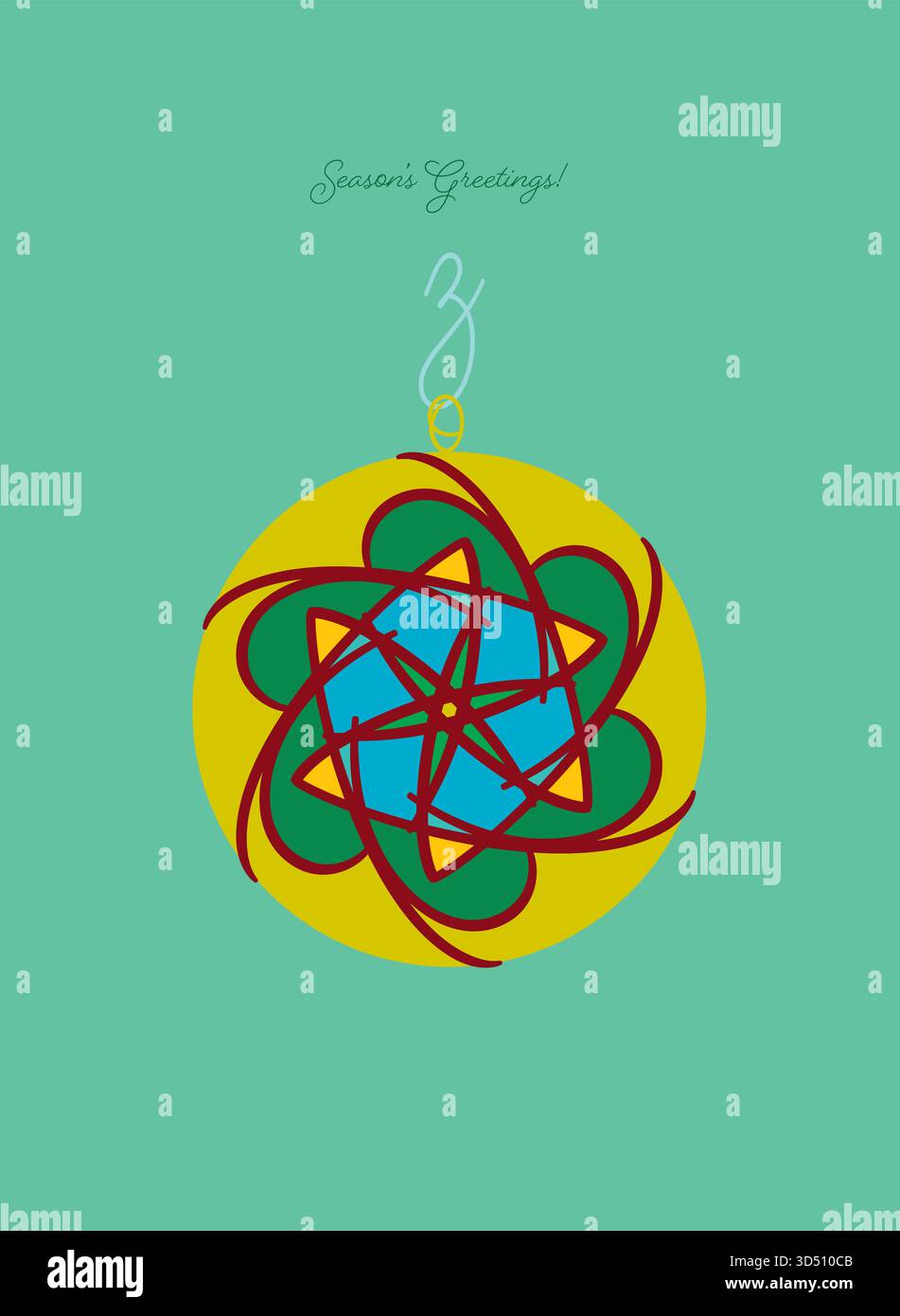 Christmas decorations festive ornaments Stock Vector Images - Alamy