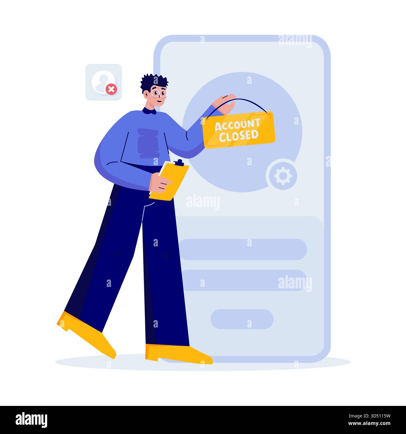 Profile lock Stock Vector Images - Alamy