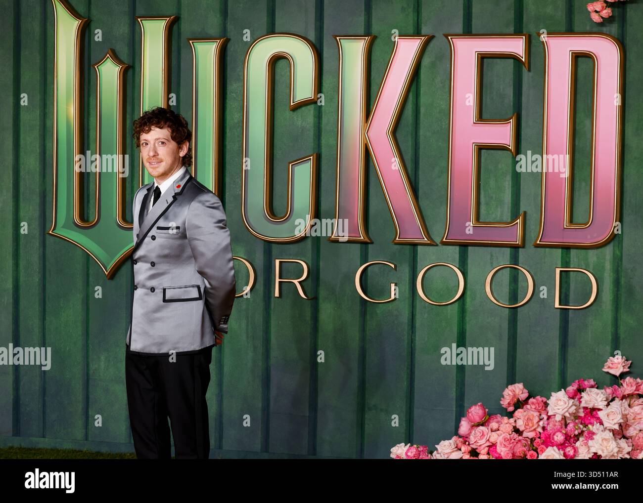 Ethan Slater attends the Wicked For Good European Premiere at the Odeon ...