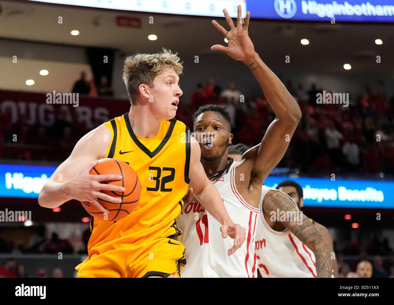 Oakland forward Isaac Garrett (32) tries to control the ball against ...