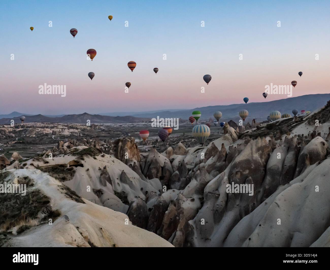 Hot Air Balloon Rides are very popular in Cappadocia, Turkiye (Turkey ...