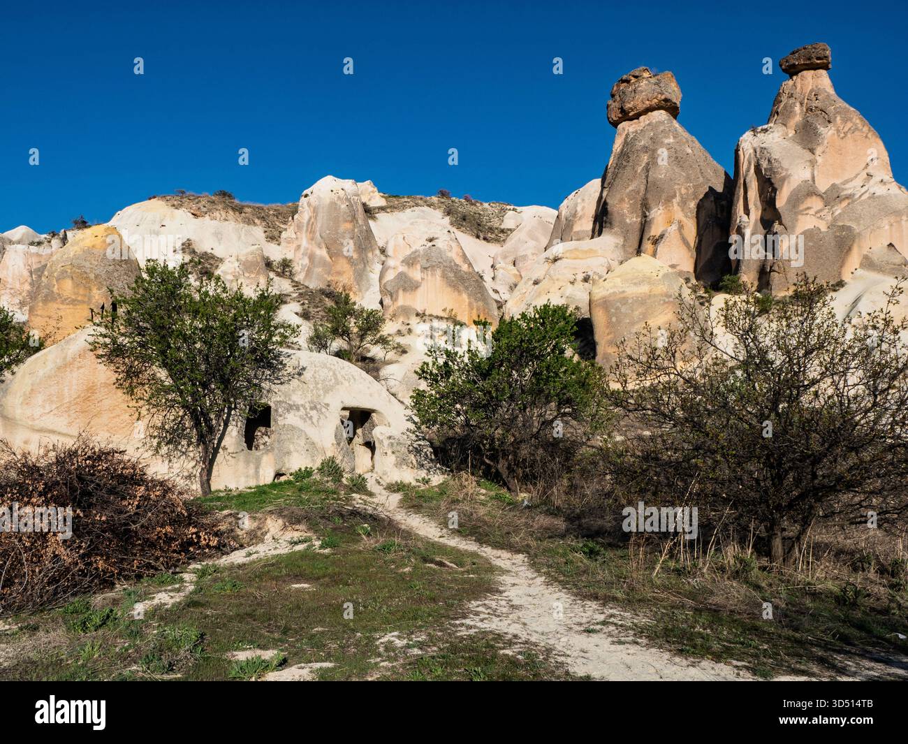 Cappadocial in Western Turkiye (Turkey) is a land of surreal topography ...