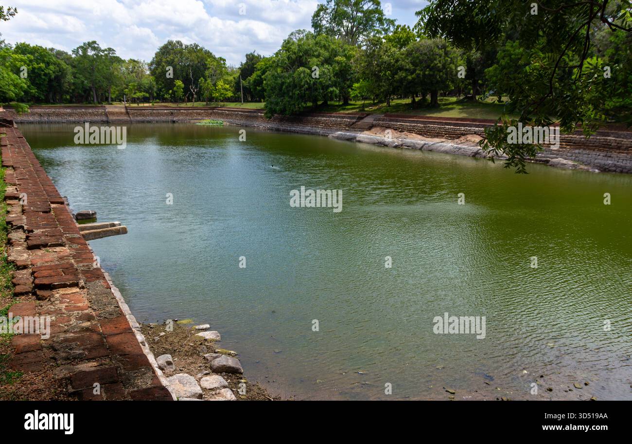 Ancient Kuttam Pokuna Twin Ponds Surrounded by Historic Stone Masonry ...