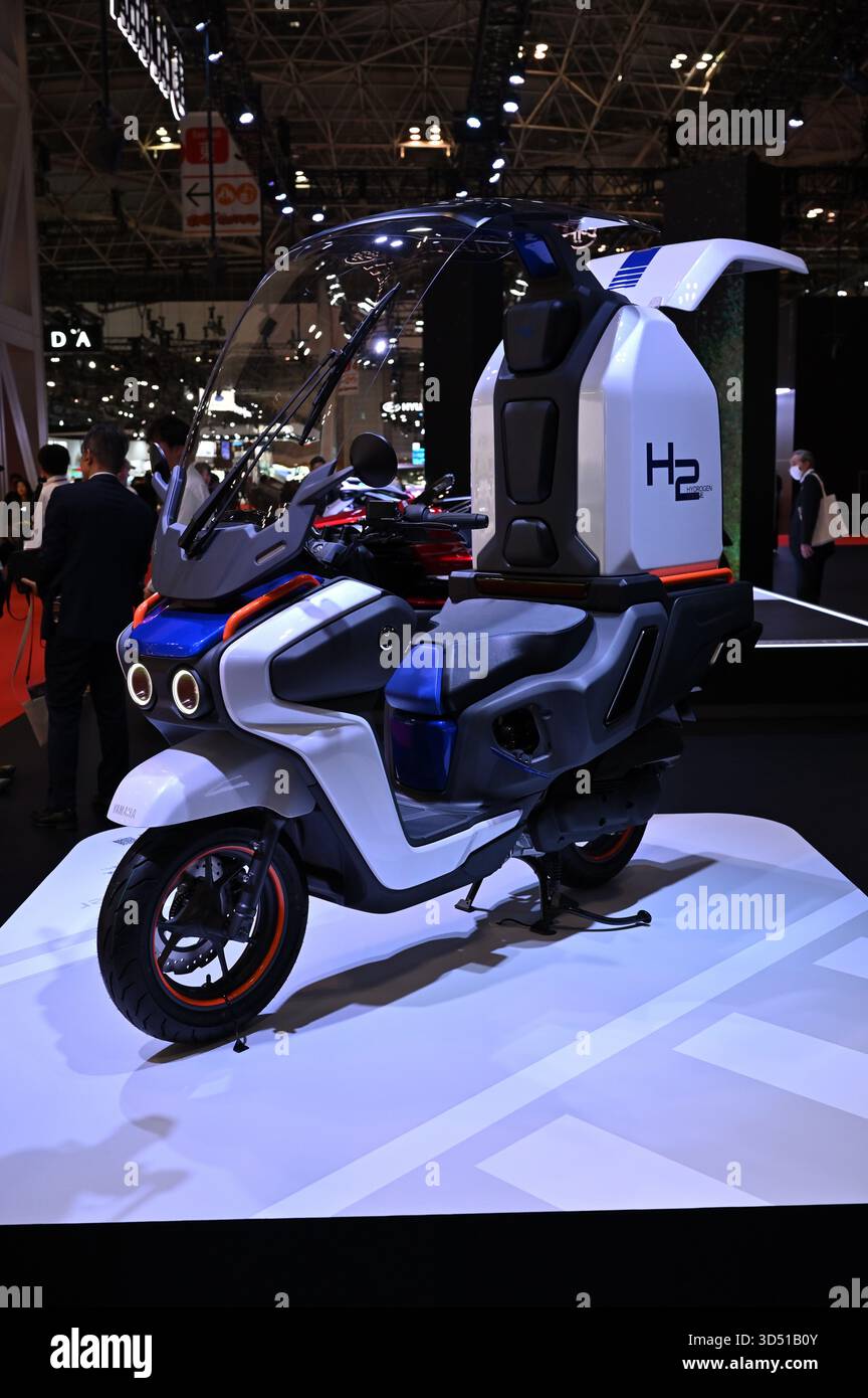 Yamaha H2 Buddy Porter concept is displayed at the Japan Mobility Show ...