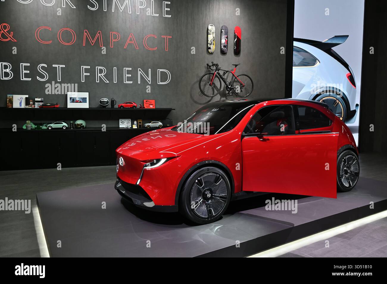 Mazda Vision X-Compact is displayed at the Japan Mobility Show 2025 in ...