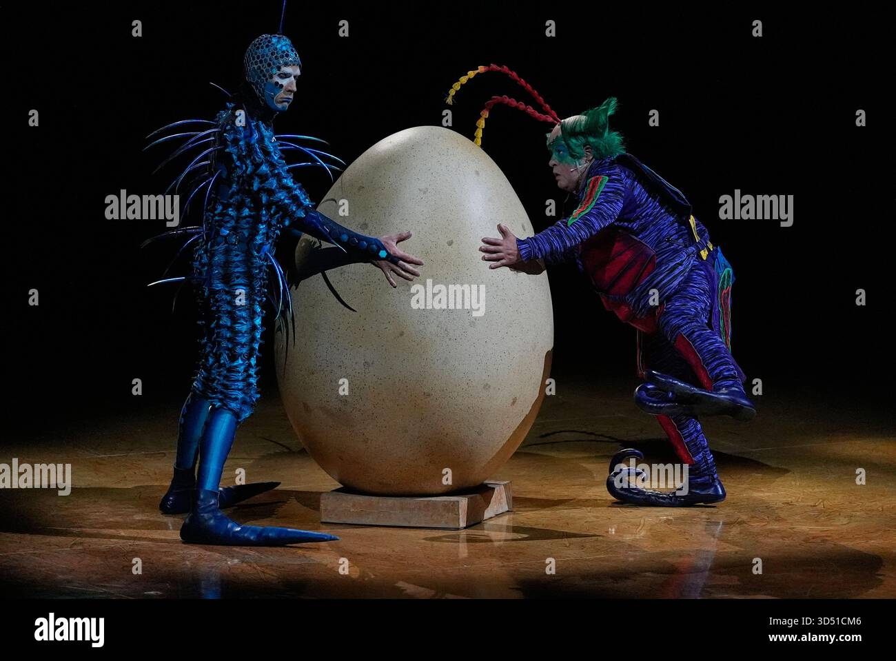 Acrobats perform in OVO, a Cirque du Soleil show, in Mexico City ...