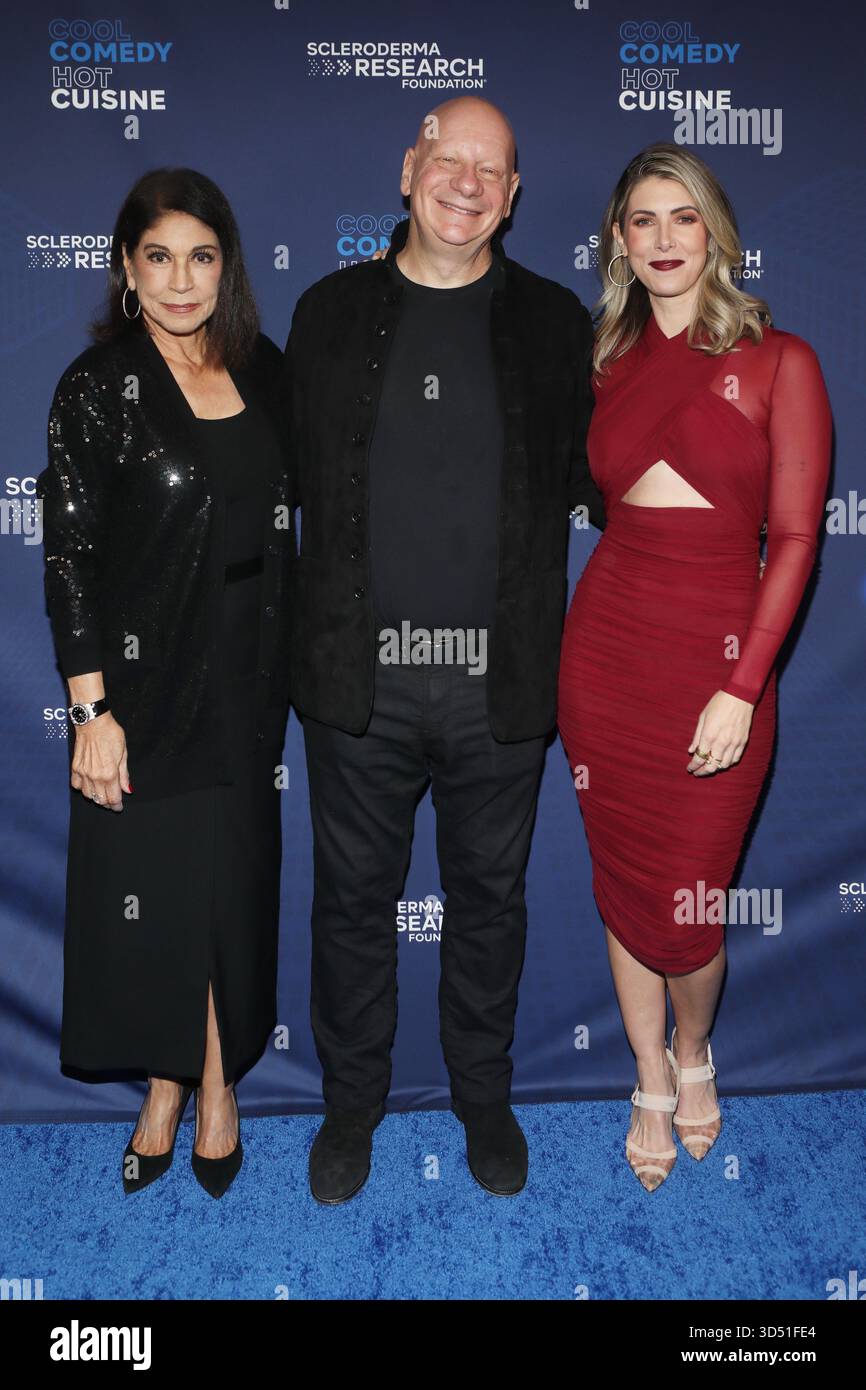 Caroline Hirsch, Jeff Ross and Kelly Rizzo attend the 2025 Cool Comedy ...