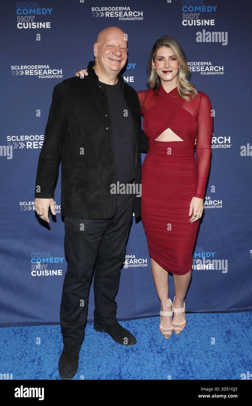 Jeff Ross and Kelly Rizzo attend the 2025 Cool Comedy Hot Cuisine held ...